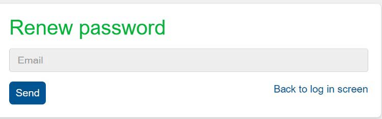 How to reset your password